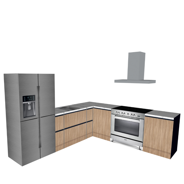 Cardboard Kitchen | Double-sided Fronts | Removable worktop